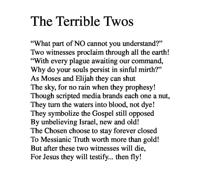 The Terrible Twos – Church Remnant Power!