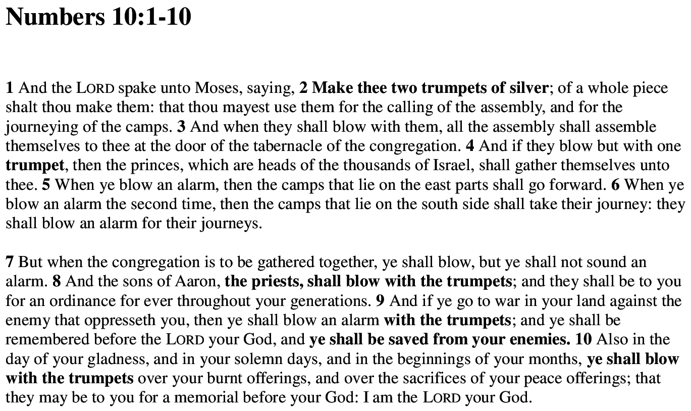 THE SILVER TRUMPETS – Church Remnant Power!